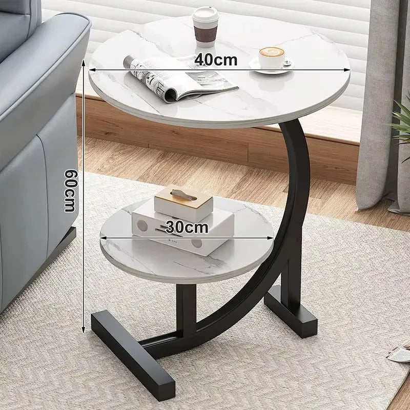 Two Layers Small Side Table For Spaces – Sunkazy